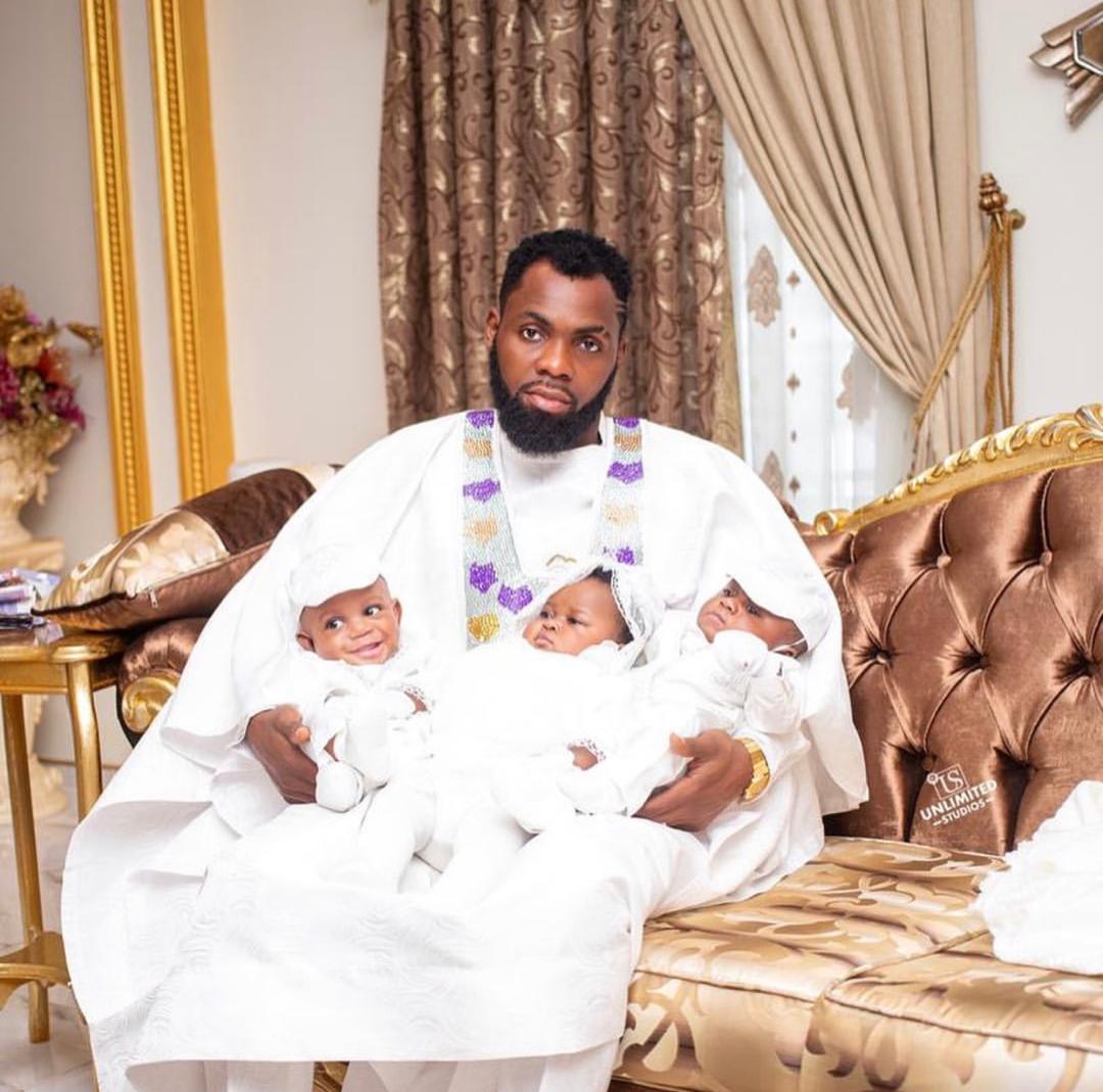 Rev Obofour Shows The Faces Of His Triplets For The First Time — See ...