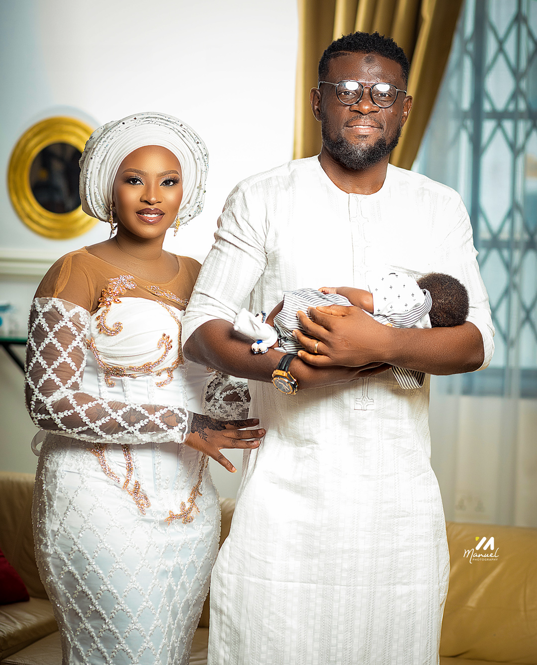 Photos: Fatau Dauda And Beautiful Wife Welcome Bouncing Baby Boy ...