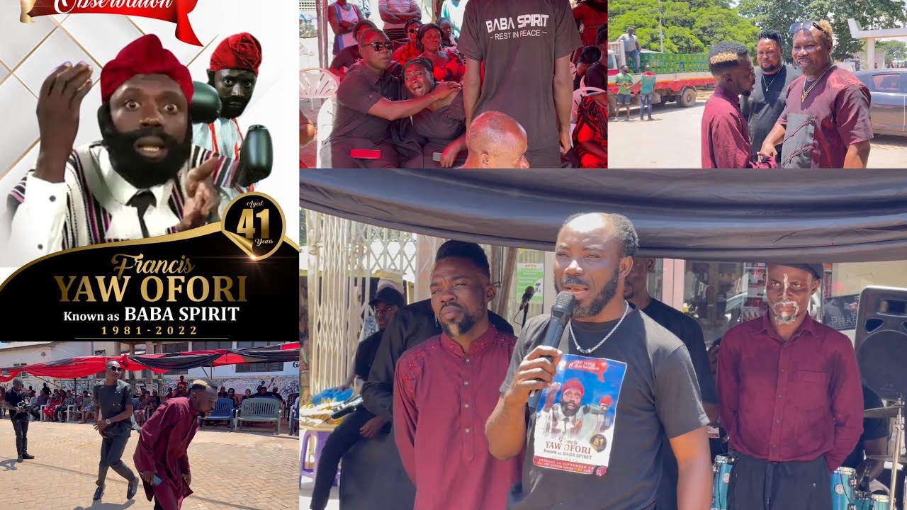 Big Akwes, Quappiah, Ayitey Powers And More Stars Mourn Baba Spirit At His One-Week Observation ...