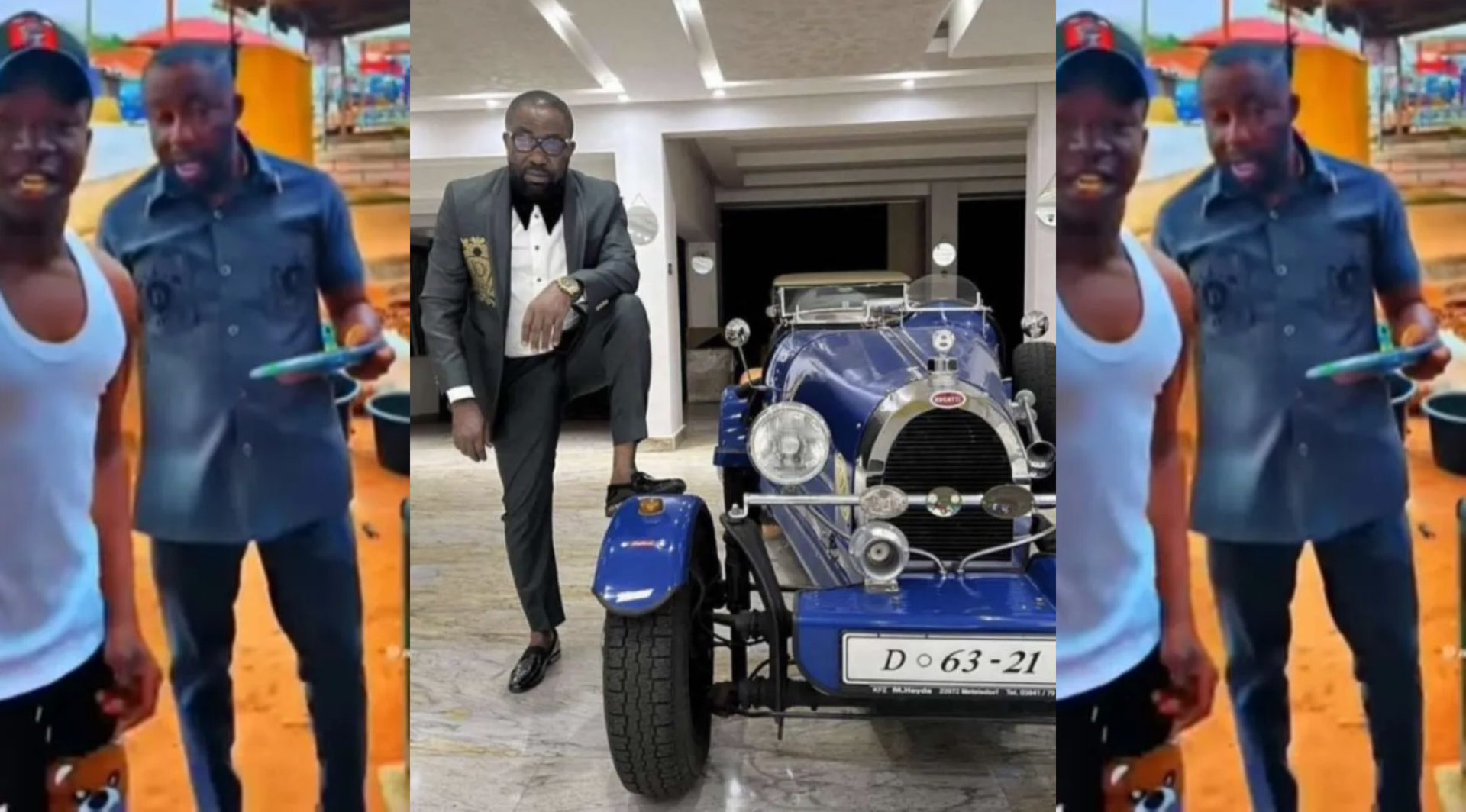 Watch Humbling Moment Millionaire Osei Kwame Despite Was Captured On Camera Enjoying Rice By The ...