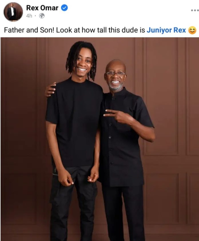 Rex Omar Shares A Stunning Photo With His Son - ZionFelix.net