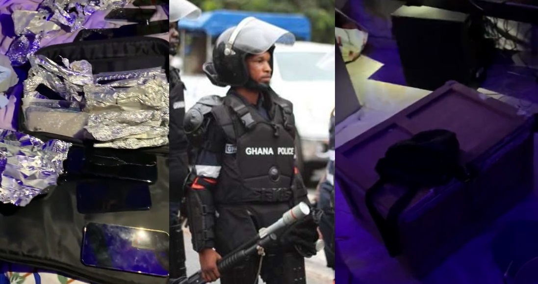 Ghana Police Service Retrieves Huge Box Of Stolen Phones At Mallam ...