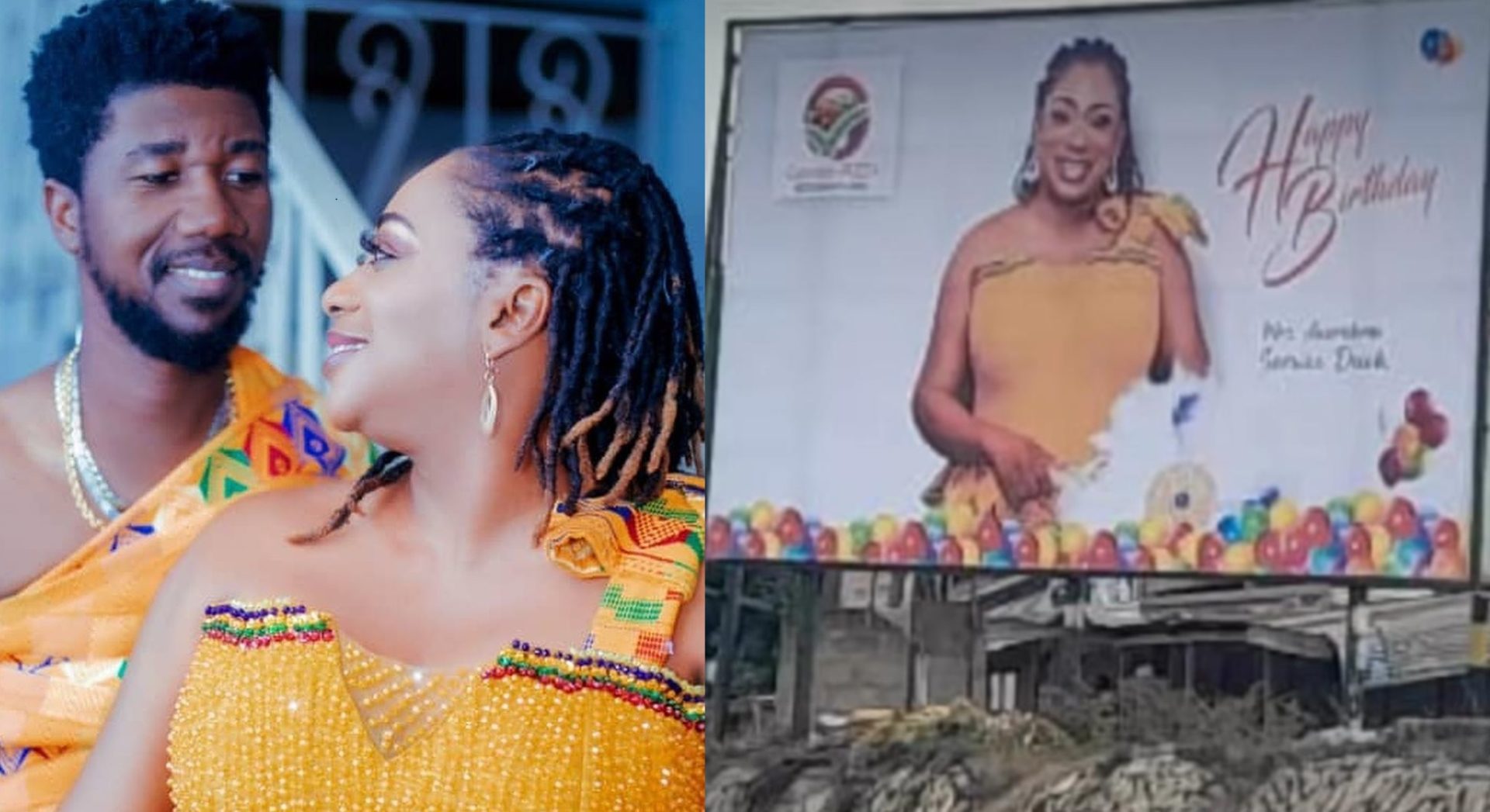 Romantic Tic Tac Mounts Giant Billboards Of His Wife In Accra And ...