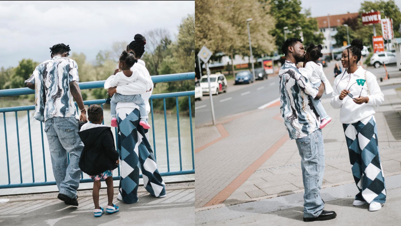 Fameye shares lovely photos of his beautiful wife and adorable kids ...