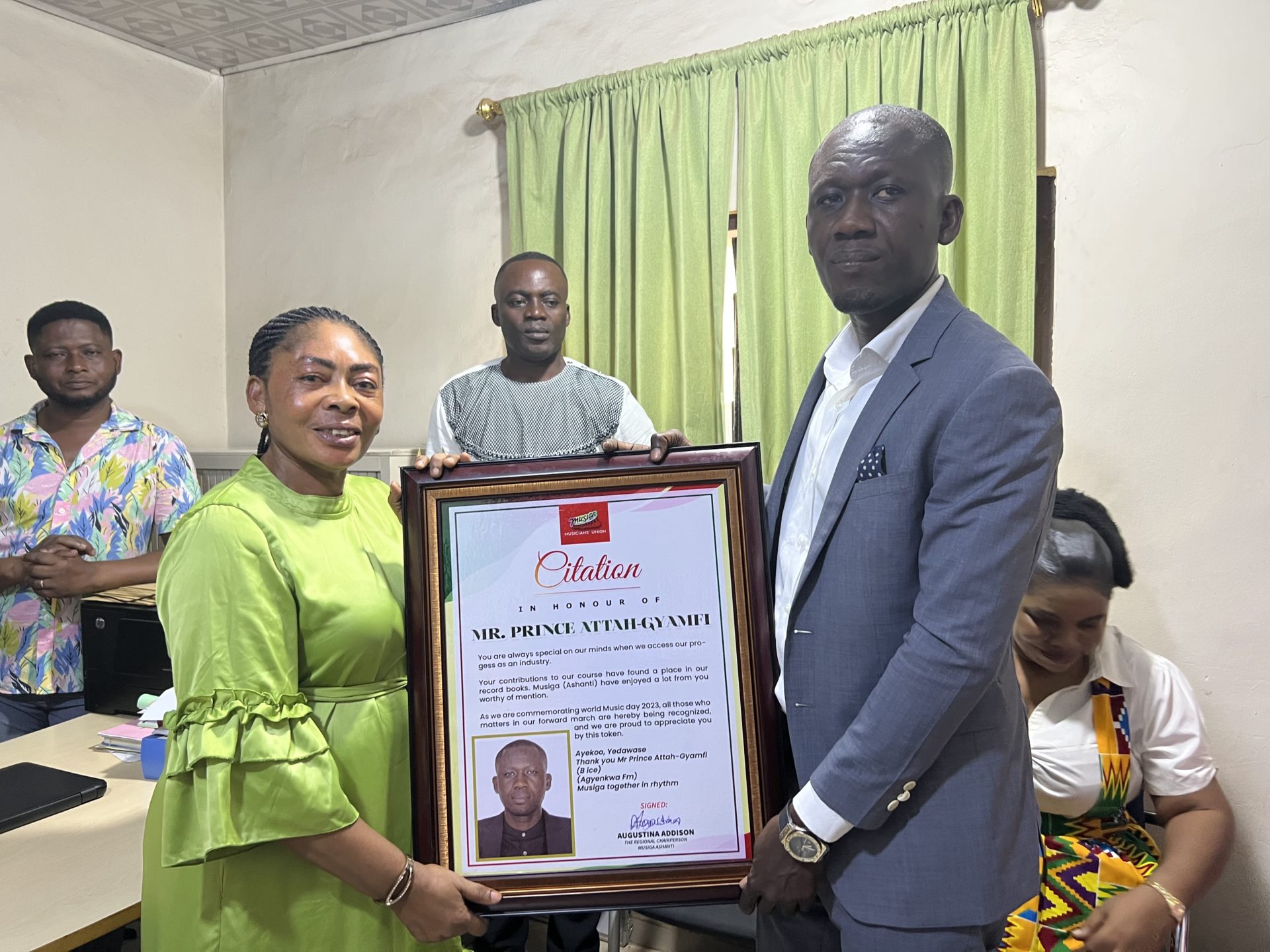 MUSIGA Honours Agyenkwa FM’s B Ice - ZionFelix.net