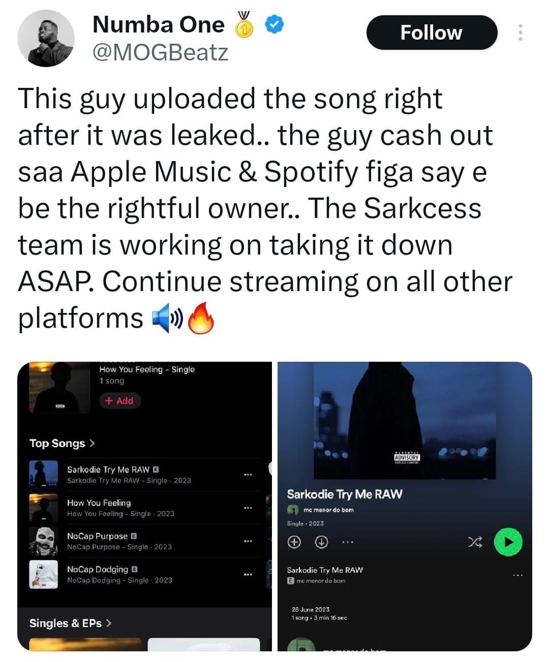 MOG Beatz Speaks On Why Sarkodie’s Controversial ‘Try Me’ Song Was ...