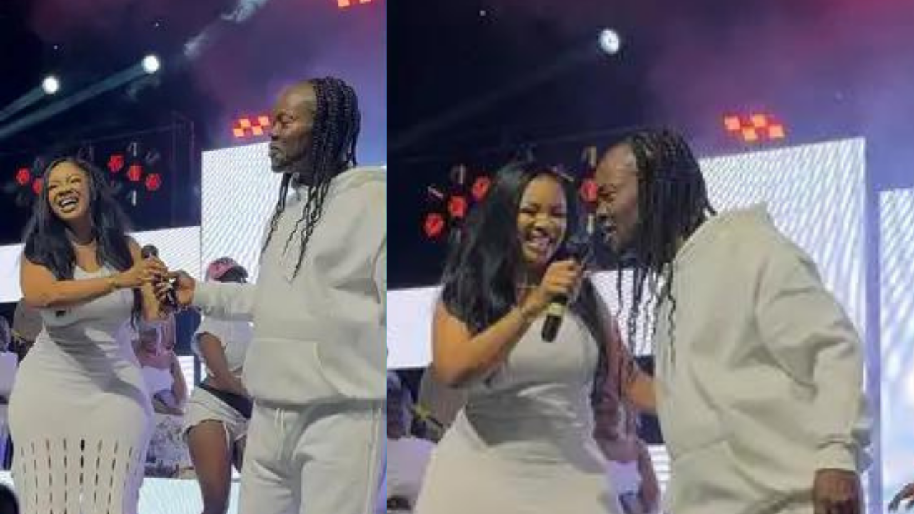 Watch as Serwaa Amihere shows Daddy Lumba love on his 60th birthday - ZionFelix.net