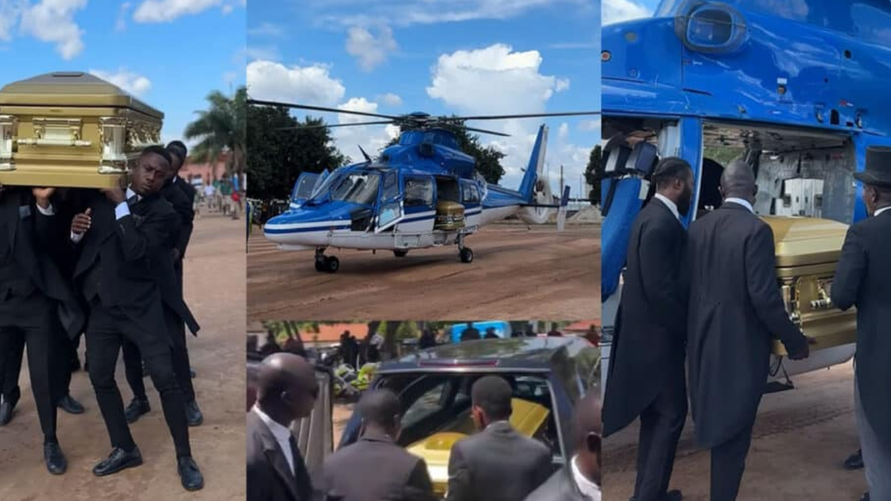 Dr Osei Kwame Despite gets a gold casket for the burial of his mother ...