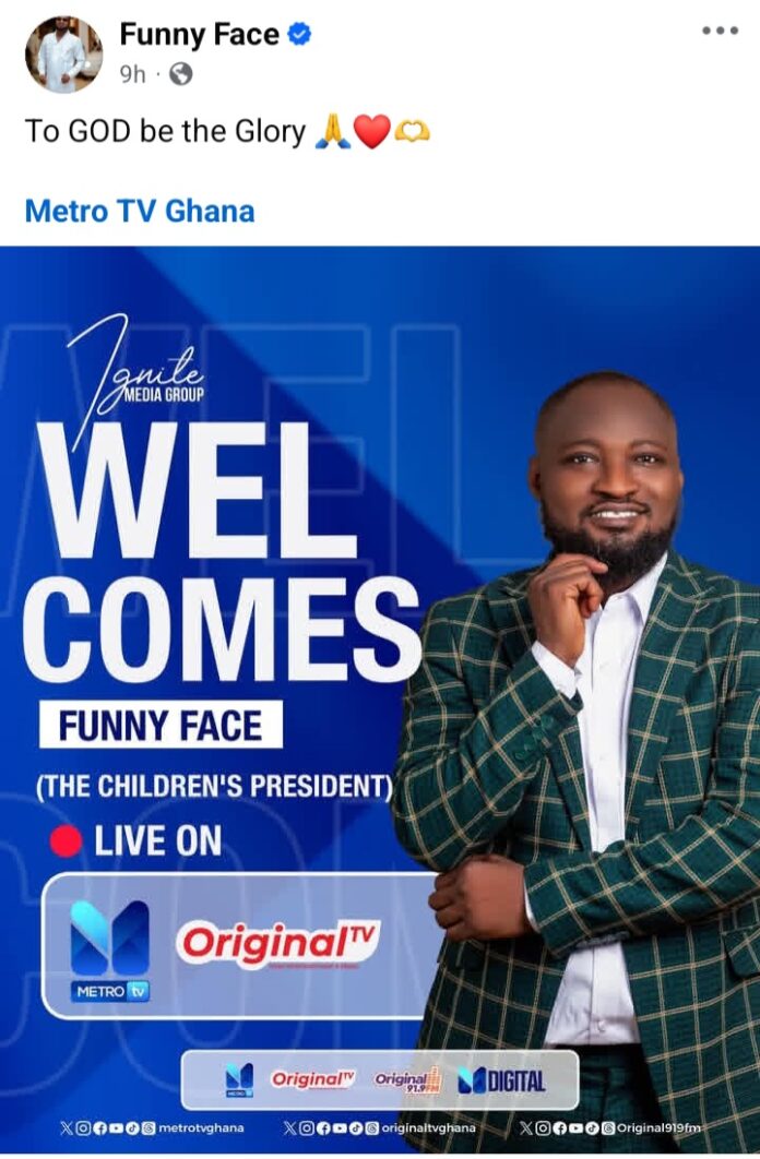 Funny Face Makes Big Comeback As Host Of New Metro TV And Original TV ...